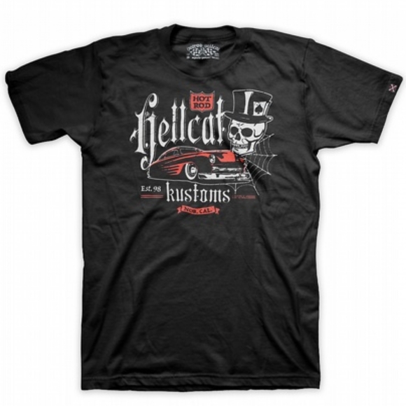 HotRod HellCat | Shirts | Hotrod Hellcat Kustoms Mens Tshirt Size Large ...